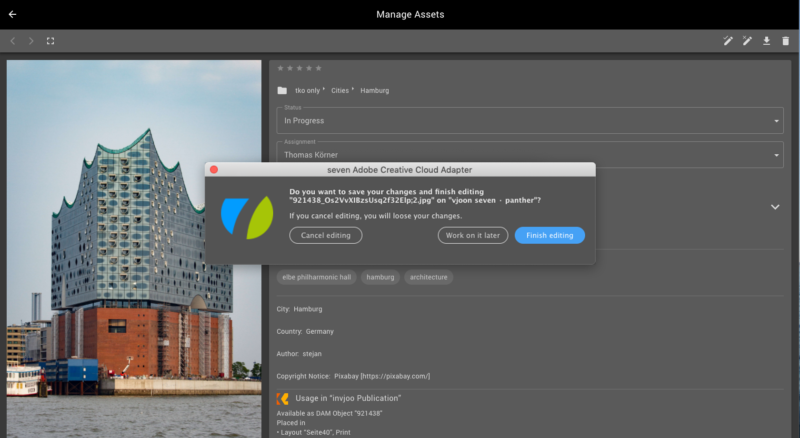 Adobe Creative Cloud Adapter – digital asset management – seven – vjoon