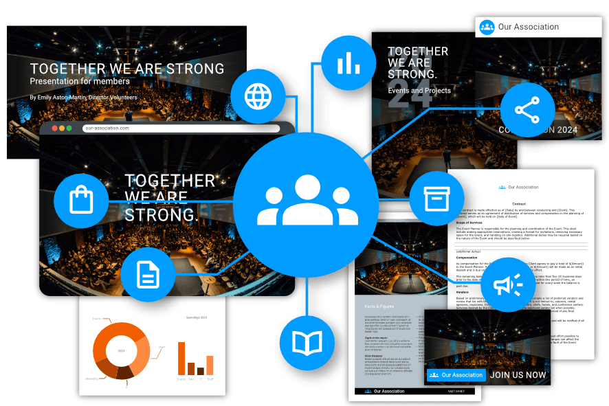 Software for associations from vjoon